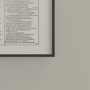 The Merchant of Venice Poster, William Shakespeare First Folio Print ...