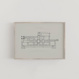 Houses of Parliament Map Poster, Palace of Westminster Floor Plan Print ...