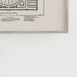 A4 Reading Room Floor Plan at British Museum, Quirky Wall Art Print ...