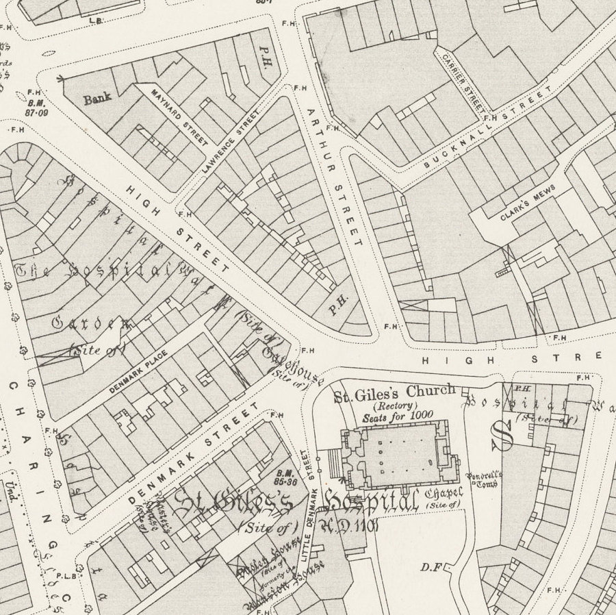 Seven Dials London Vintage Map Print, Soho Square, Covent Garden - Etsy