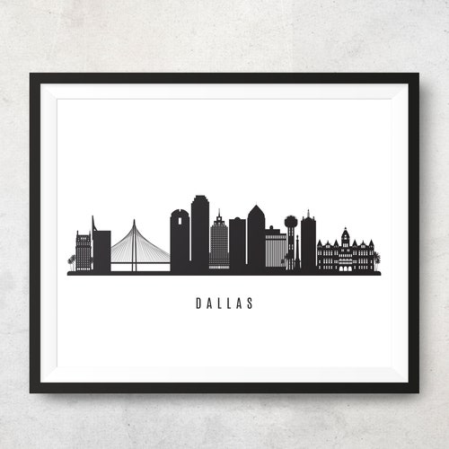 Dallas Skyline Printable Download | Etsy