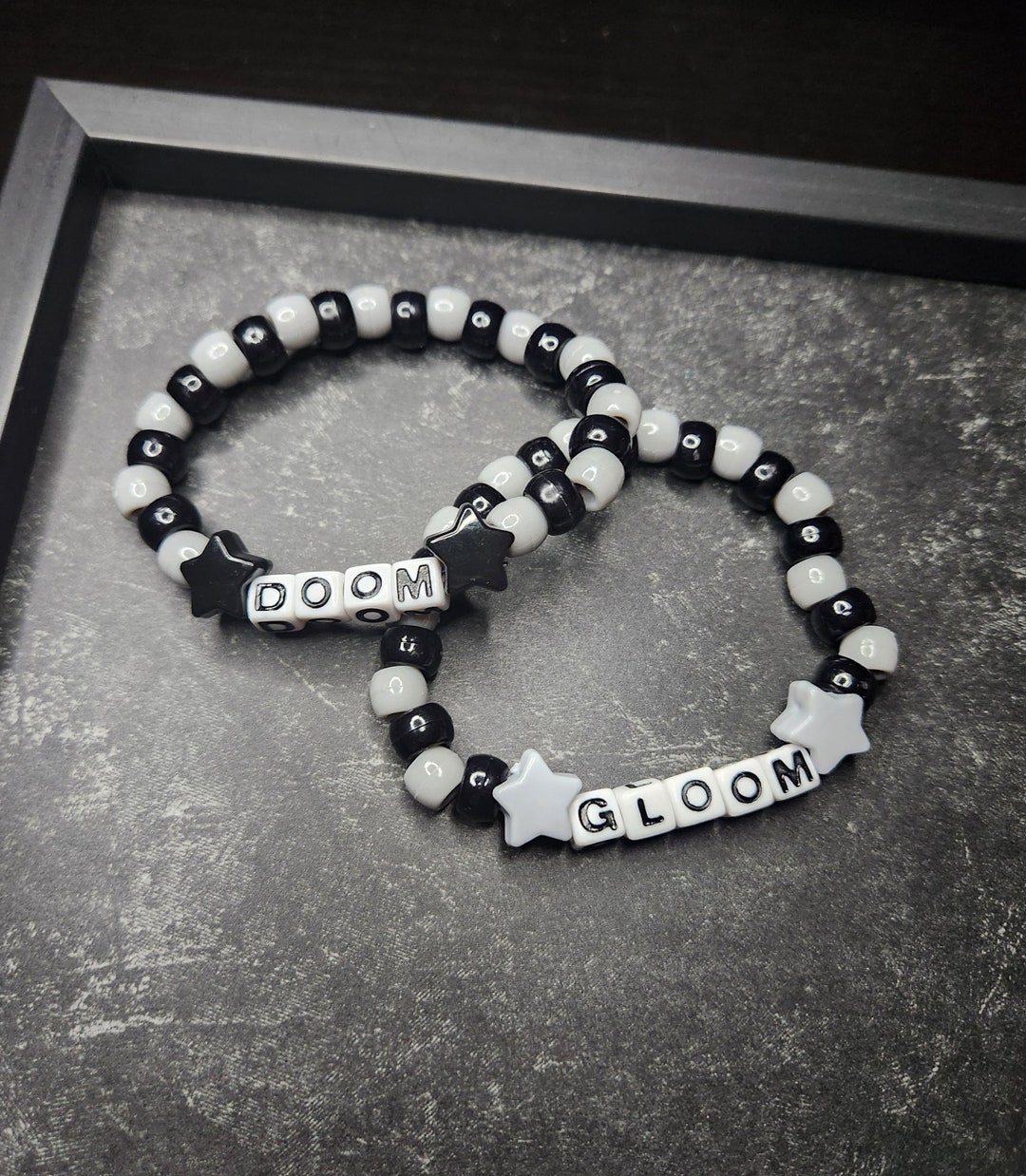 Doom and Gloom Goth Bracelet Set - Etsy