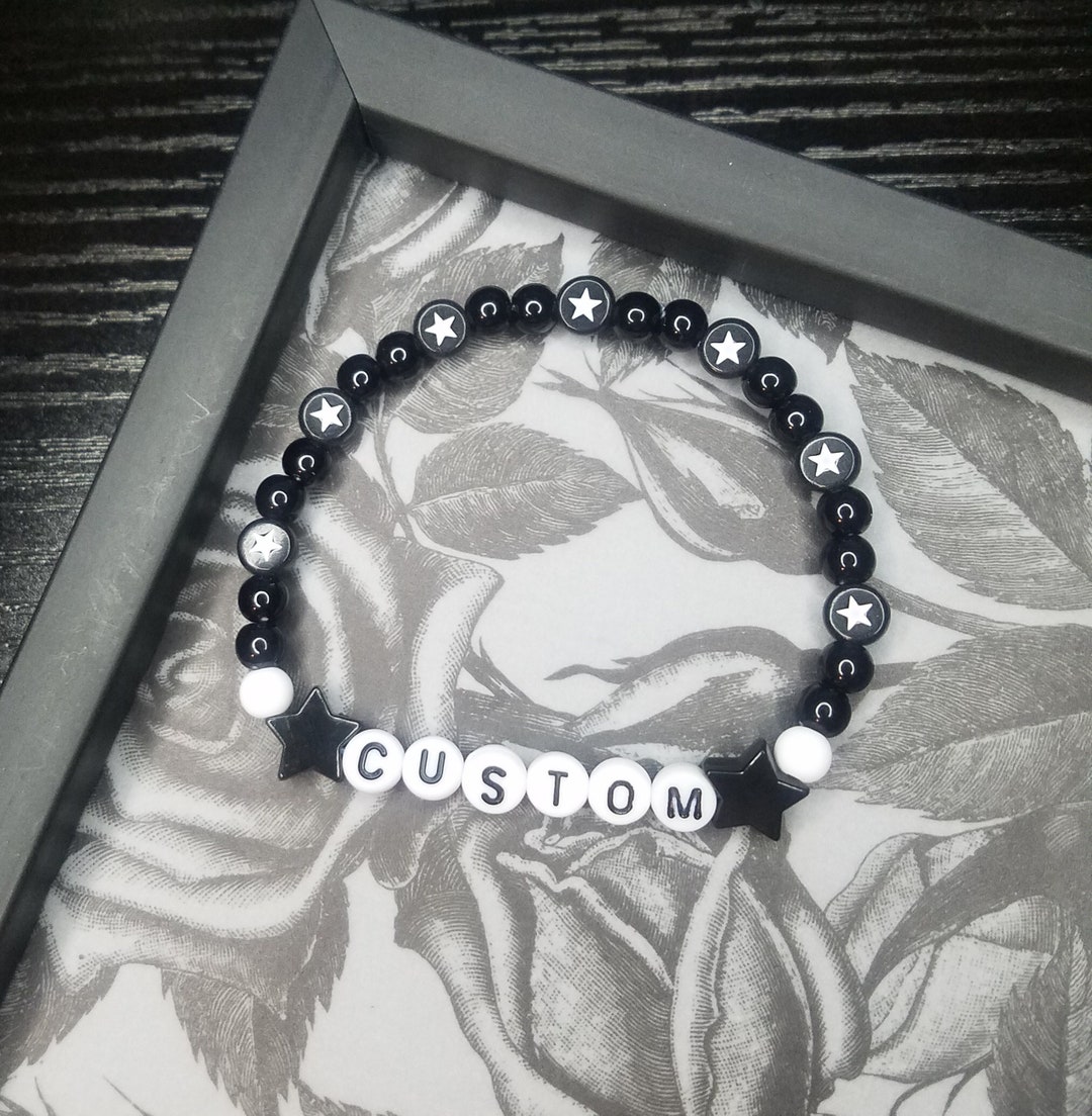 Custom Star Word Bracelet - Etsy