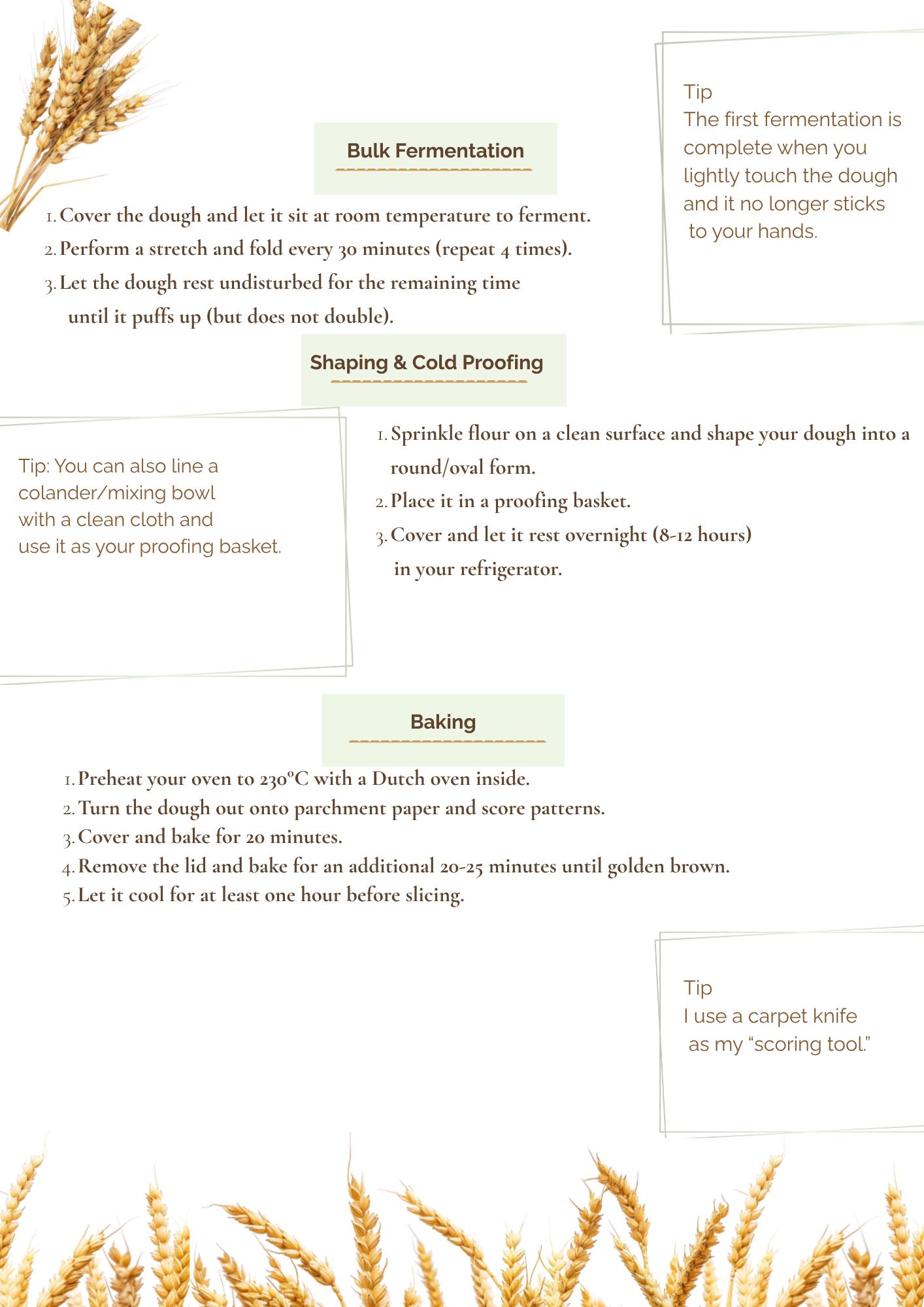 Bread Recipe Card Template | Editable Canva Baking Card | Boho ...