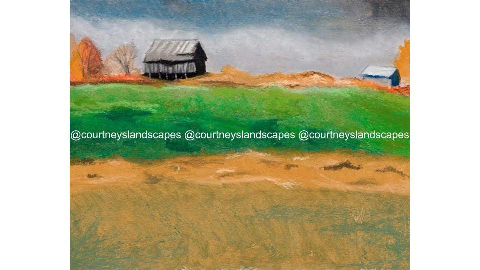 Warminster Barnyard Oil Pastel Fine Art Print - Etsy