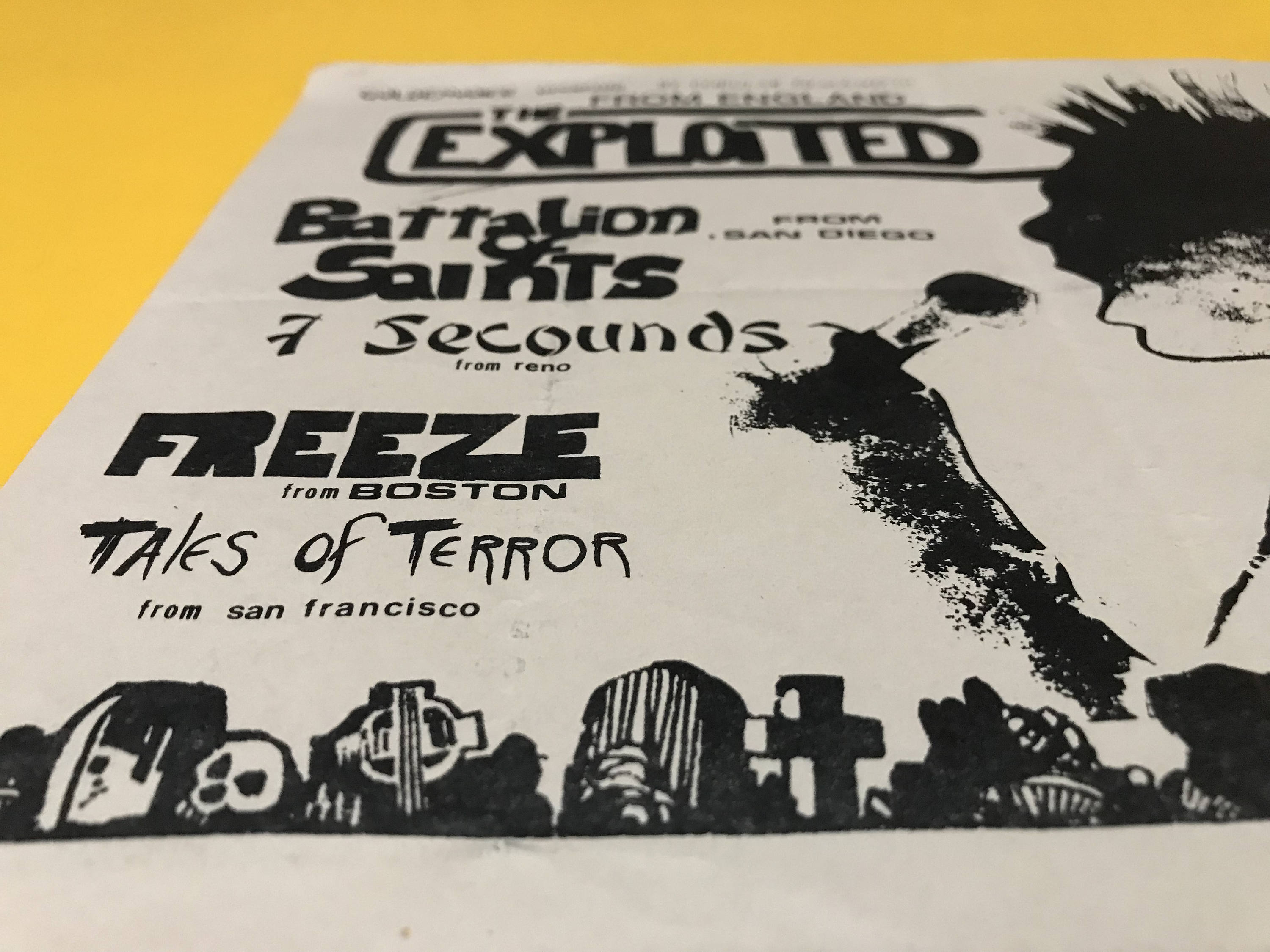 The Exploited Original Flyer - 1984 - Vintage - Etsy Norway