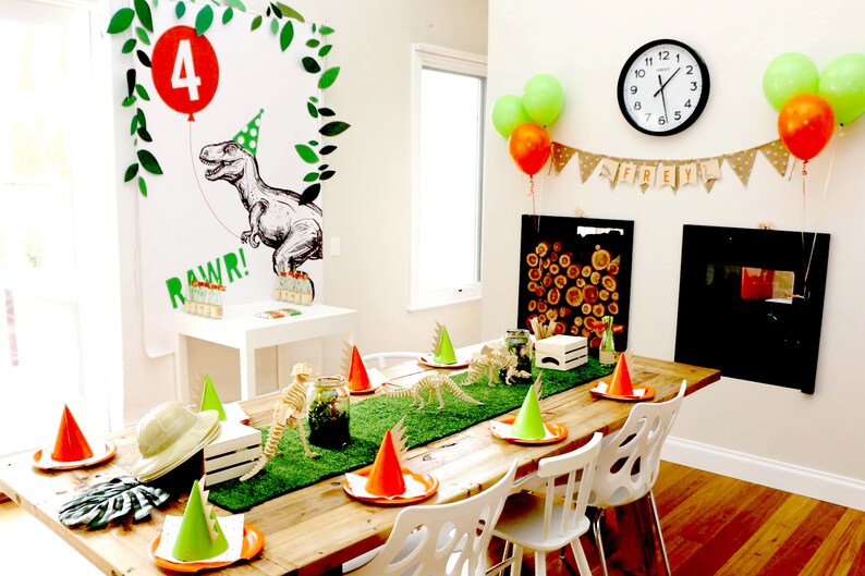 Dinosaur Party Backdrop/poster/banner Printable - Etsy