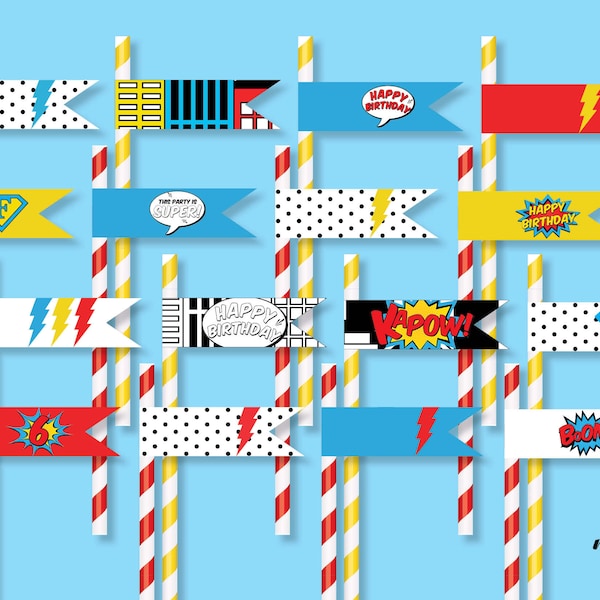 Printable Straw Flag - Etsy