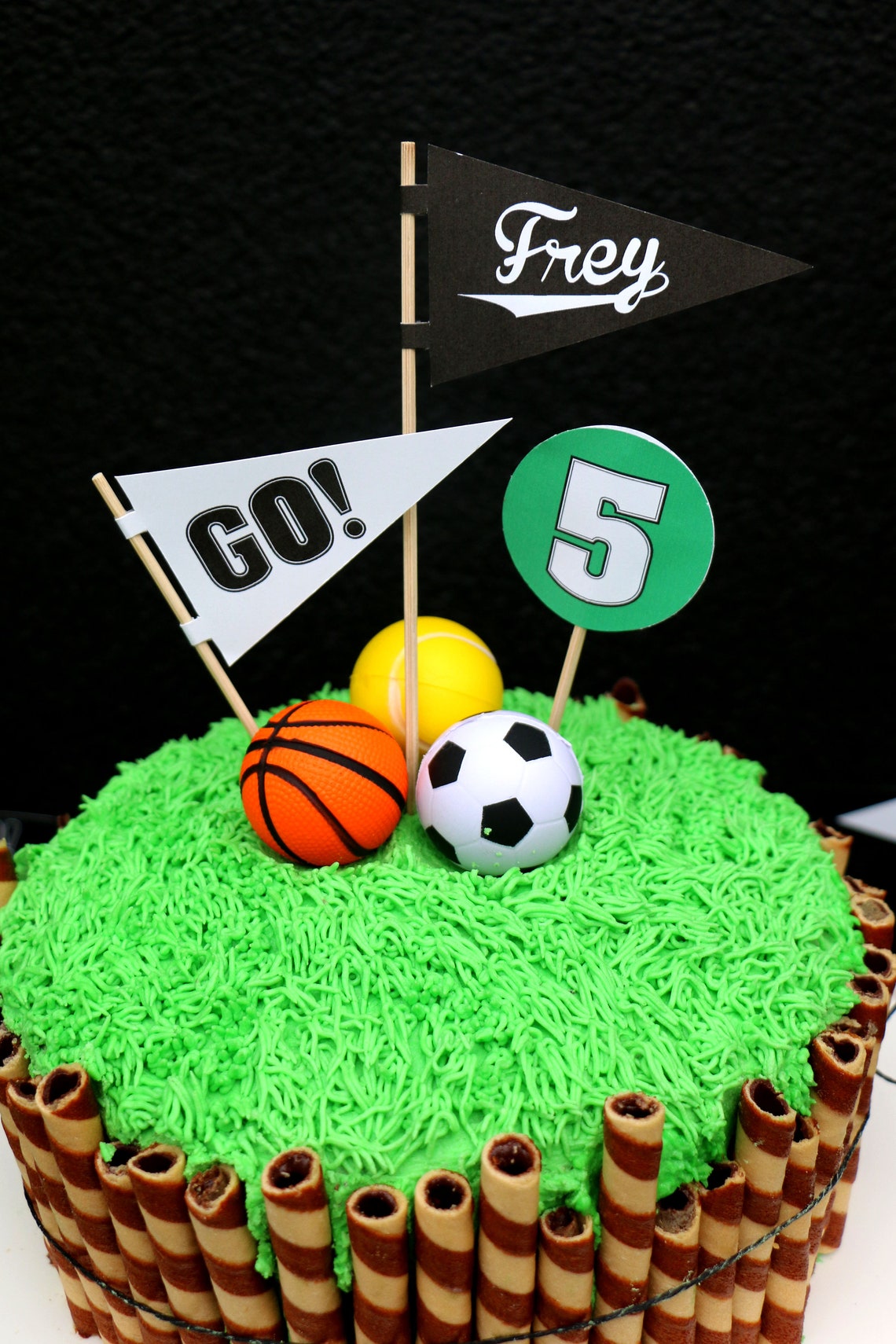 Sport Party Cake Toppers Printable - Etsy