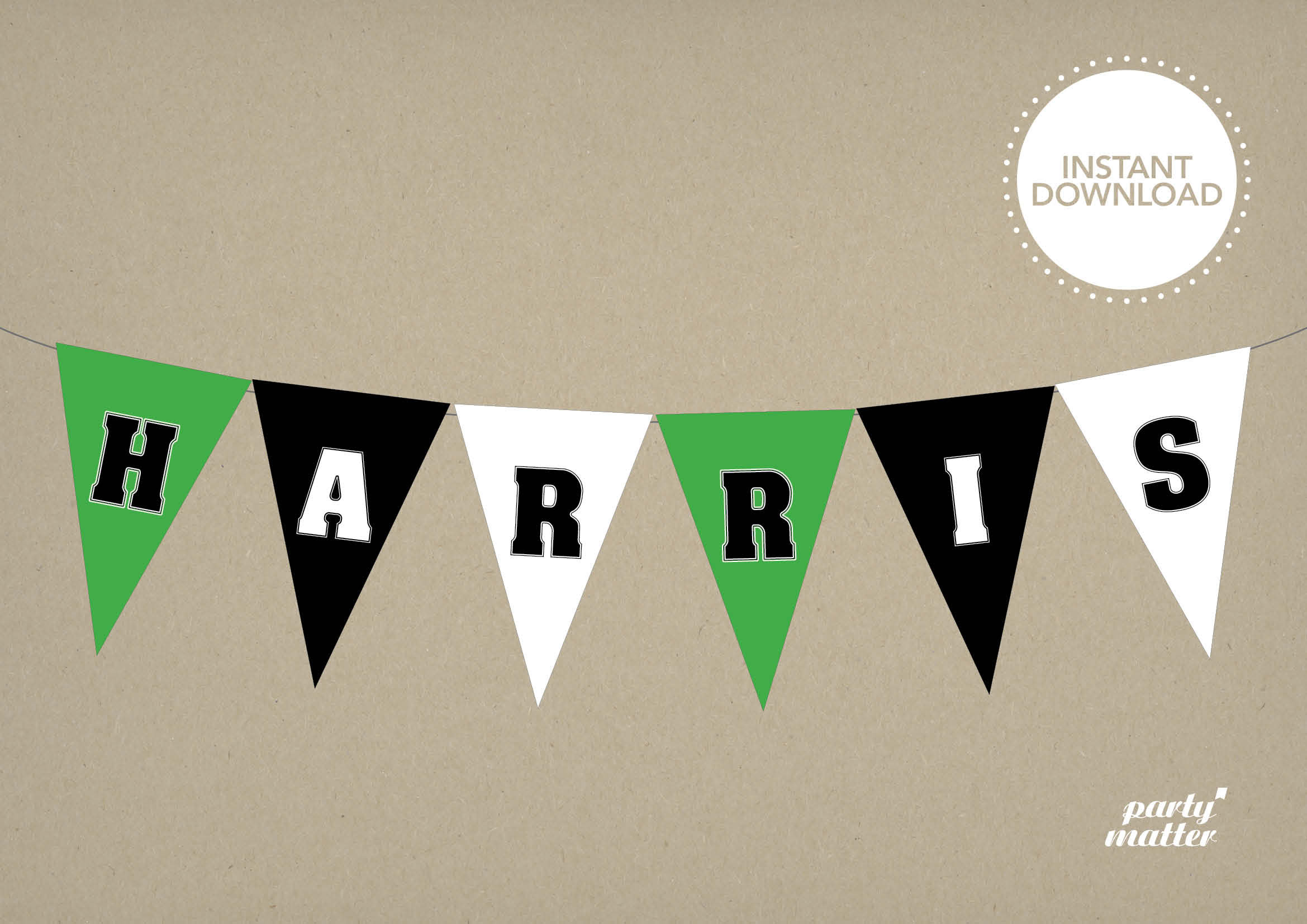 Sport Party Bunting/banner/flags/garland Printable - Etsy