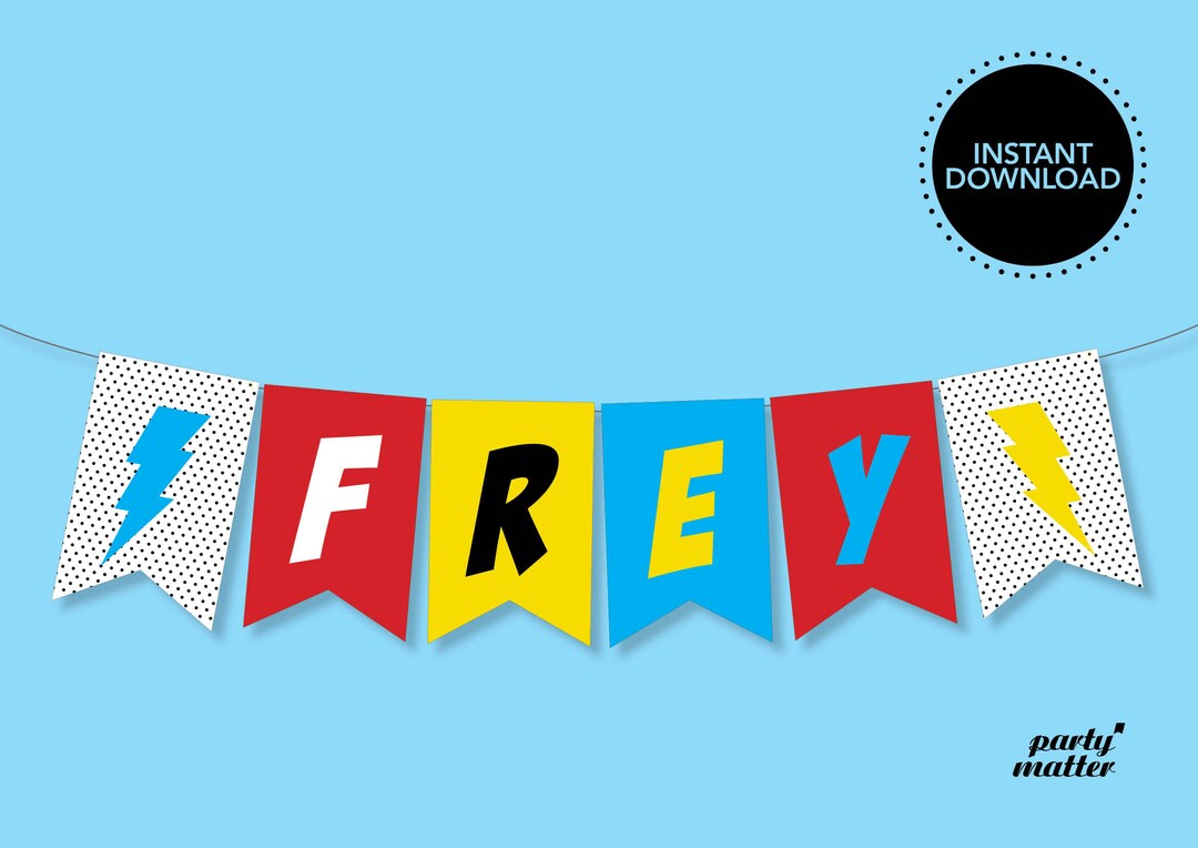 Superhero Party Bunting/banner/flags/garland Printable - Etsy
