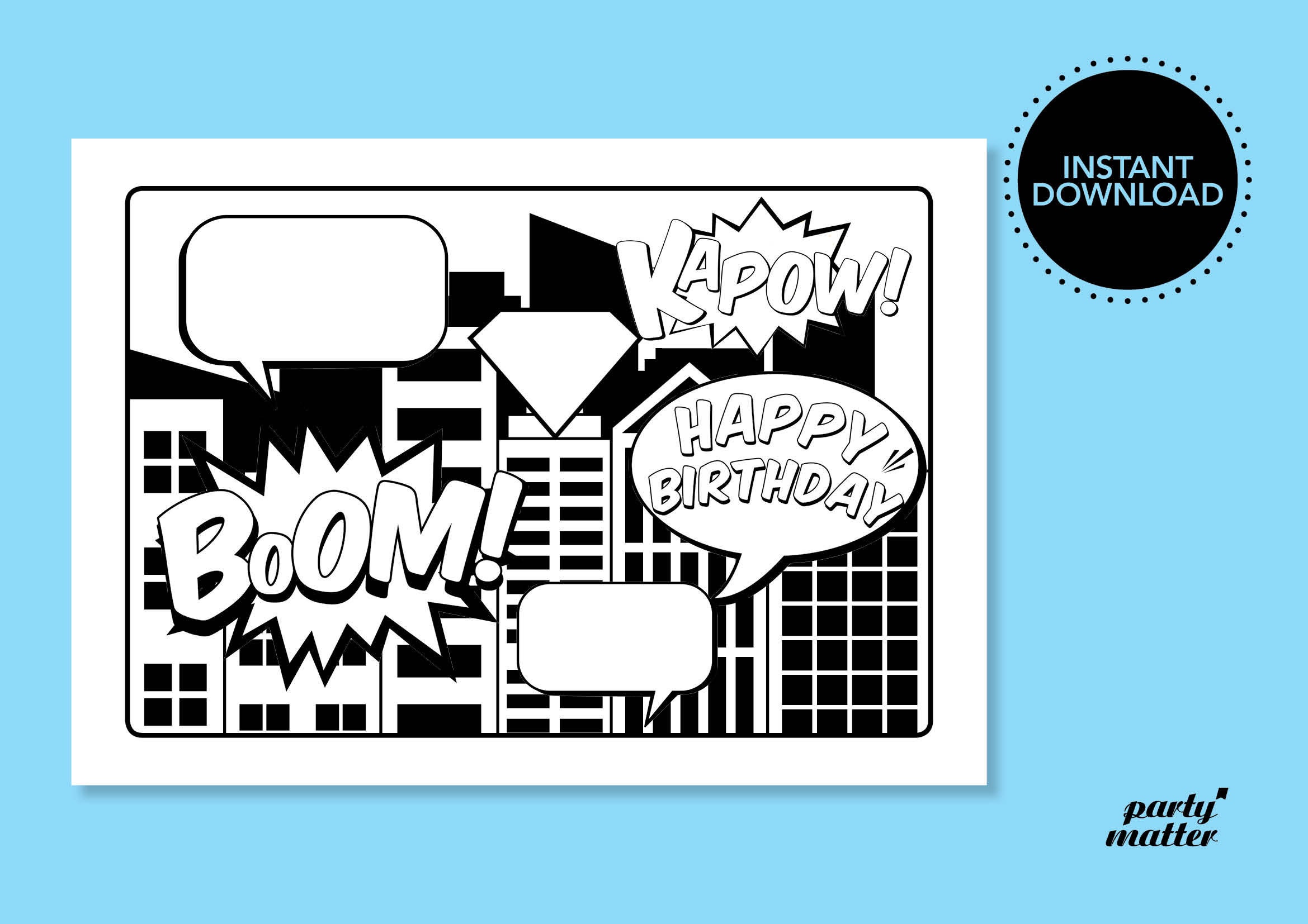 Superhero Colouring/activity Sheet - Etsy