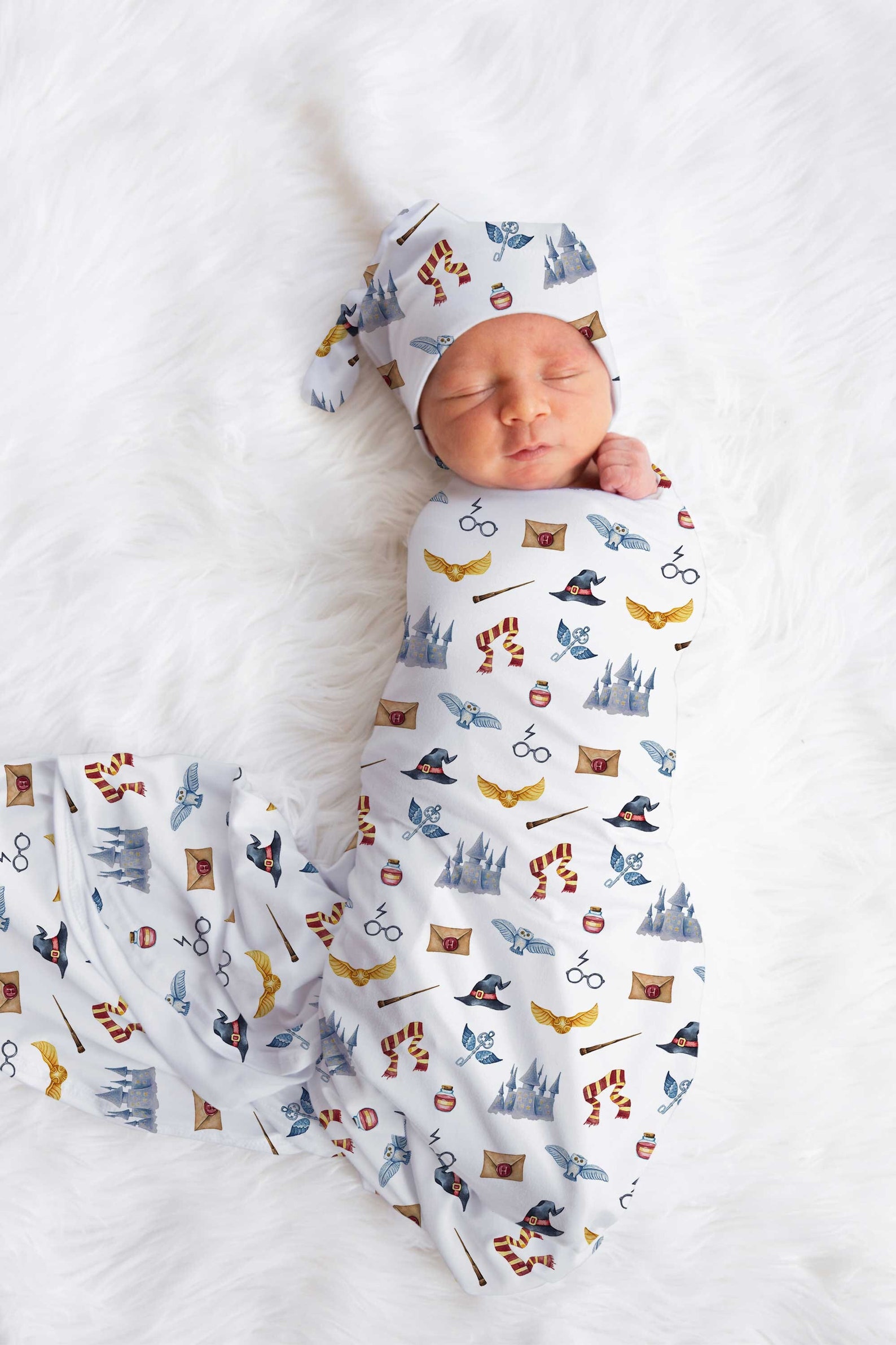 Magic Wizard Baby Blanket Beanie Set Baby Knotted Hat - Etsy