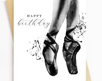 Dancer Birthday Card | Etsy UK
