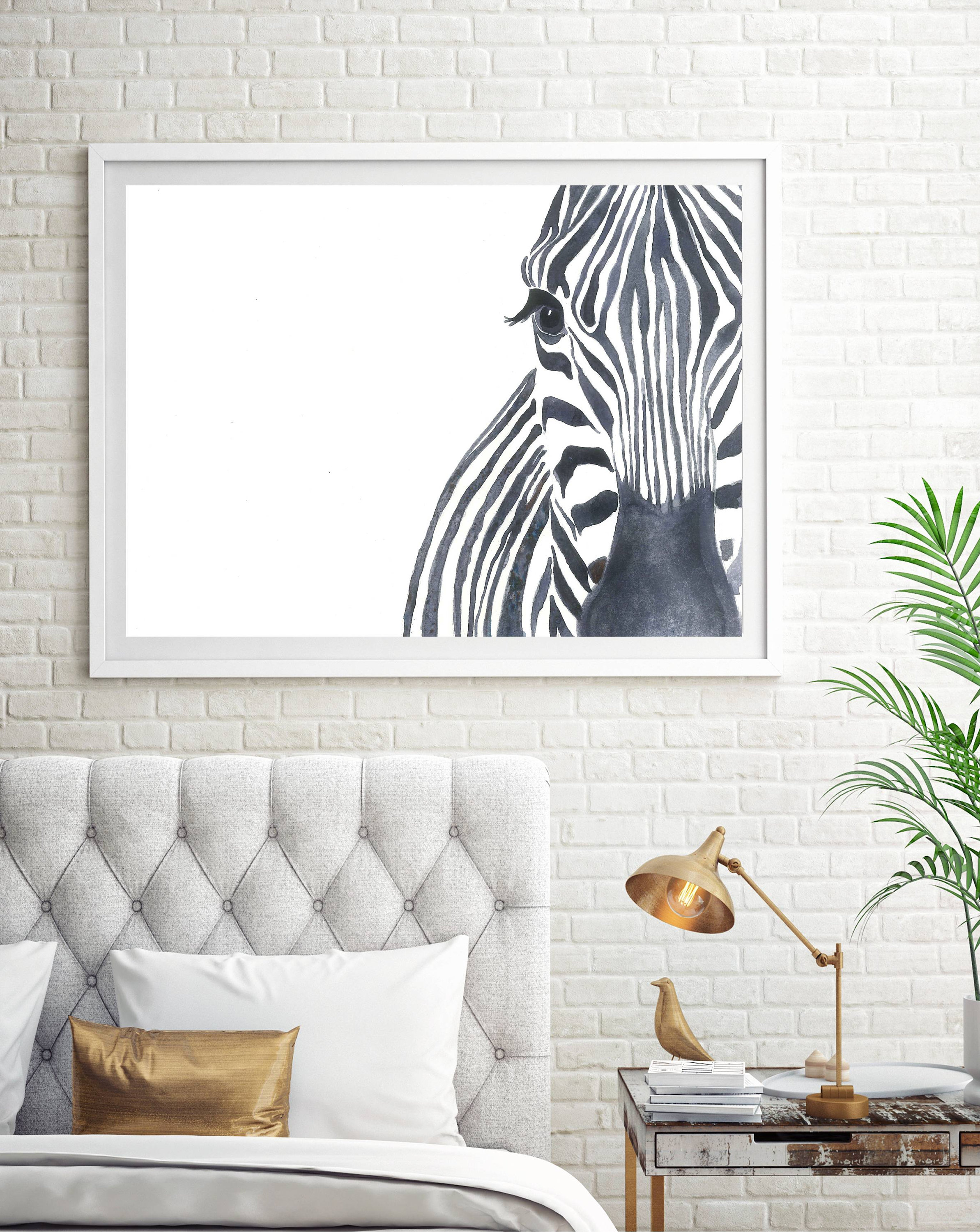 Picture/print/sign - Super Cool Zebra Print - FREE POSTAGE - Etsy UK