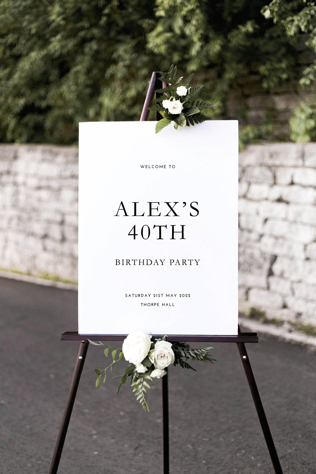 Personalised Birthday Sign - Welcome Sign - Fully Printed A1, A2 - Alex ...