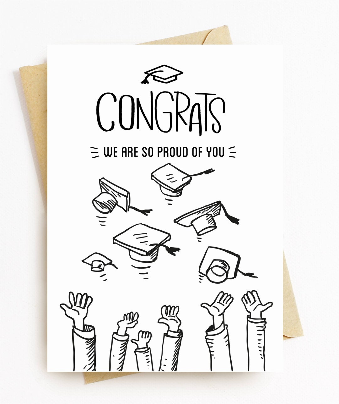 JE445 Graduation Card - Congratulations We Are so Proud of You - Etsy UK
