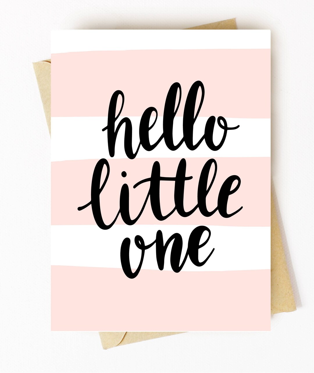 JE128 Hello Little One Baby Girl Card - Etsy