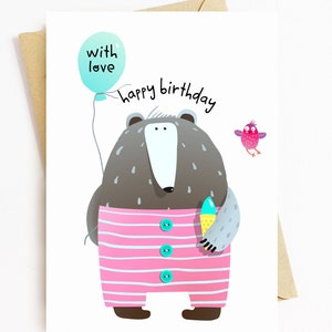 JE326 Happy Birthday Card - Etsy UK