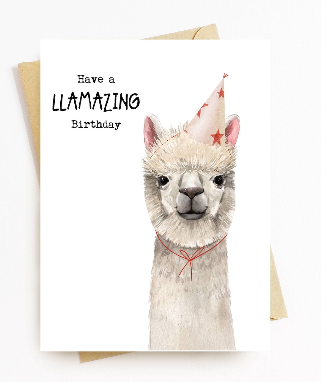 JE388 Cute Llama Birthday Card Have a Llamazing Birthday - Etsy