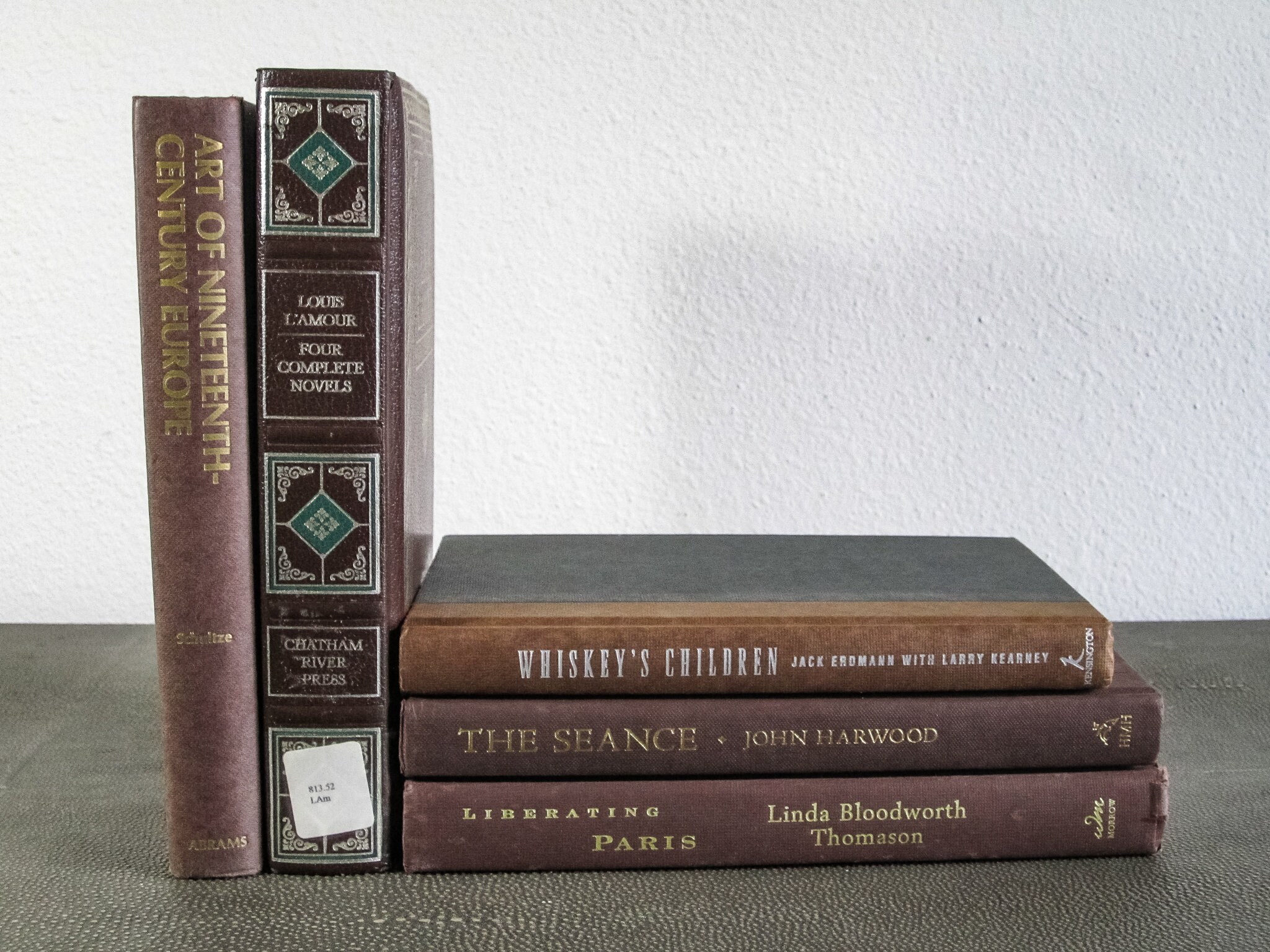 Brown Decorative Hardcover Book Collection - Etsy