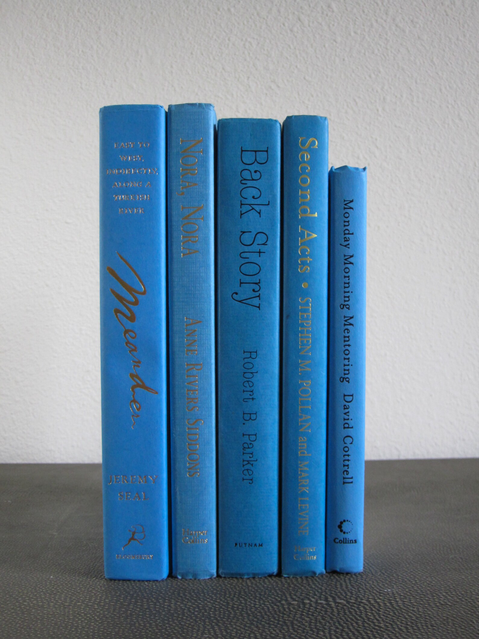 Bright Blue and Green Hardcover Books Collection - Etsy