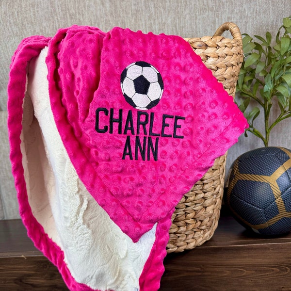 Soccer Girl Personalized Blanket - Etsy