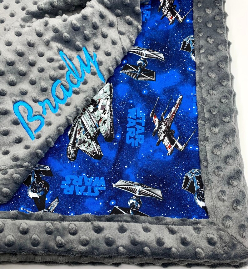 Personalized Star Wars Baby Blanket Frame Style Border | Etsy