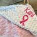 Personalized Breast Cancer Awareness Blanket, Chemo Comfort Blanket ...