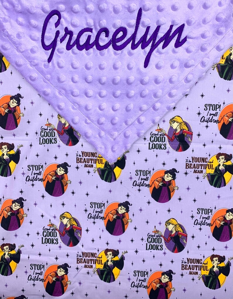 Personalized Hocus Pocus Blanket Frame Style Border - Etsy