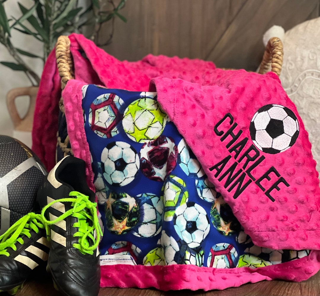 Personalized Soccer Club Stadium Blanket, High School Girl Team Blanket ...