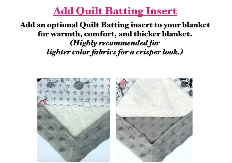 Add Quilt Batting Panel Insert to My Blanket for Extra Warmth and ...