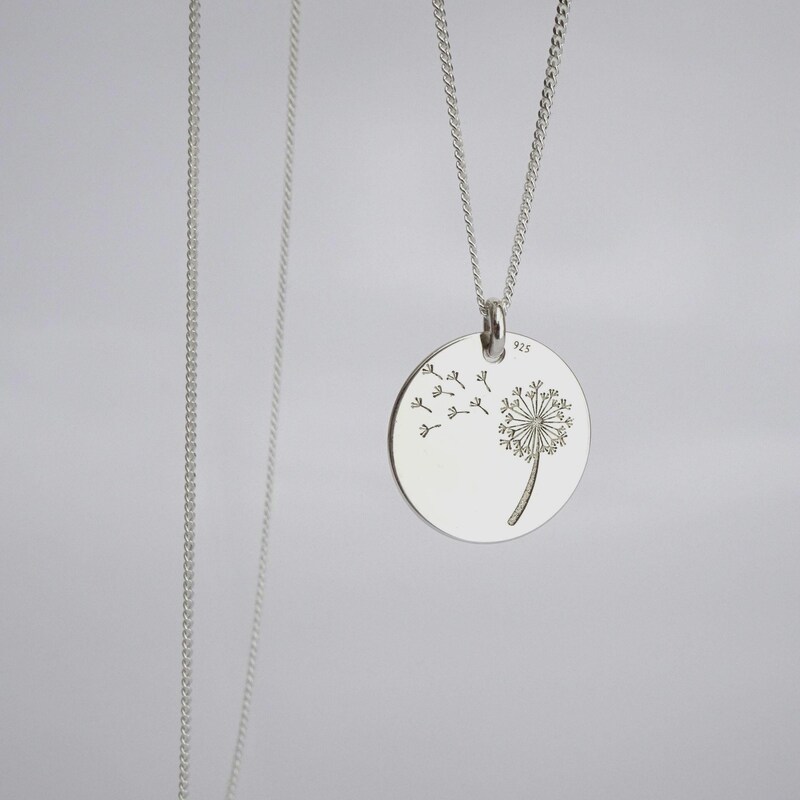 Dandelion Necklace - Etsy