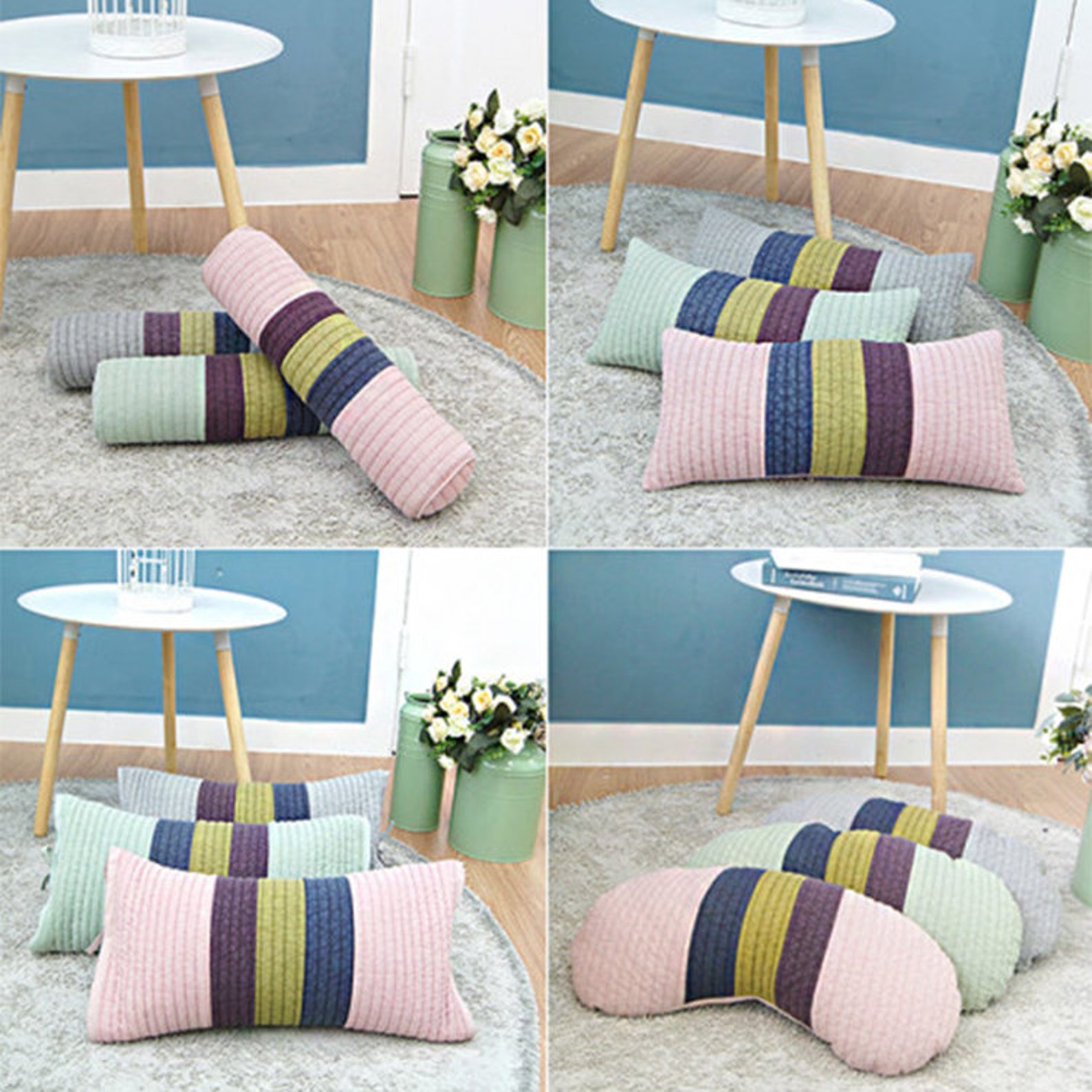 Washed Cotton Korea Traditional Quilting Cushion With Pillow - Etsy