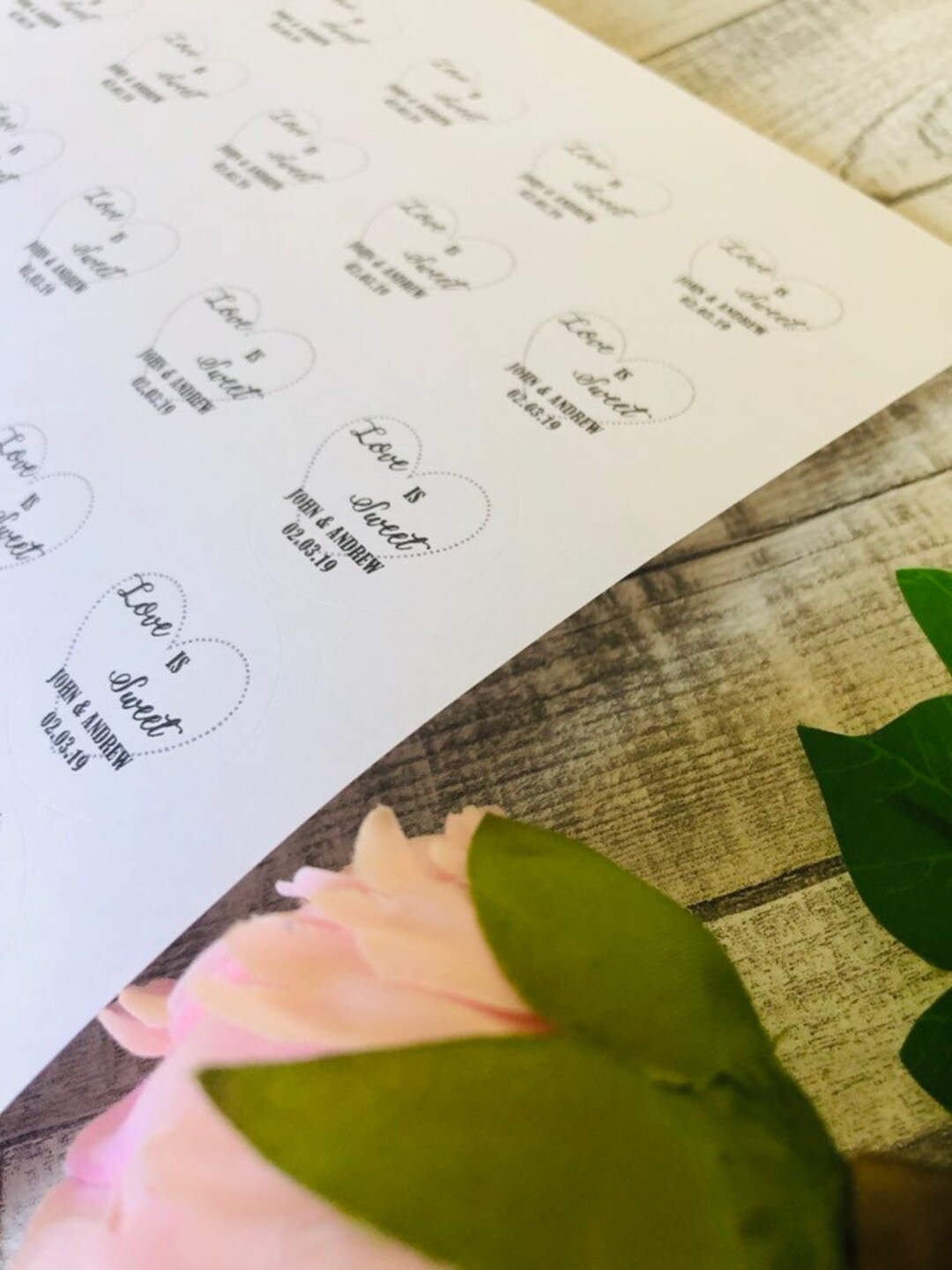 Personalised Wedding Stickers Perfect for Wedding Favours and Wedding ...