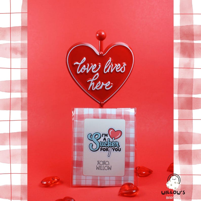 I’m a Sucker for You Valentine | Lollipop Valentine for Kids | Candy ...