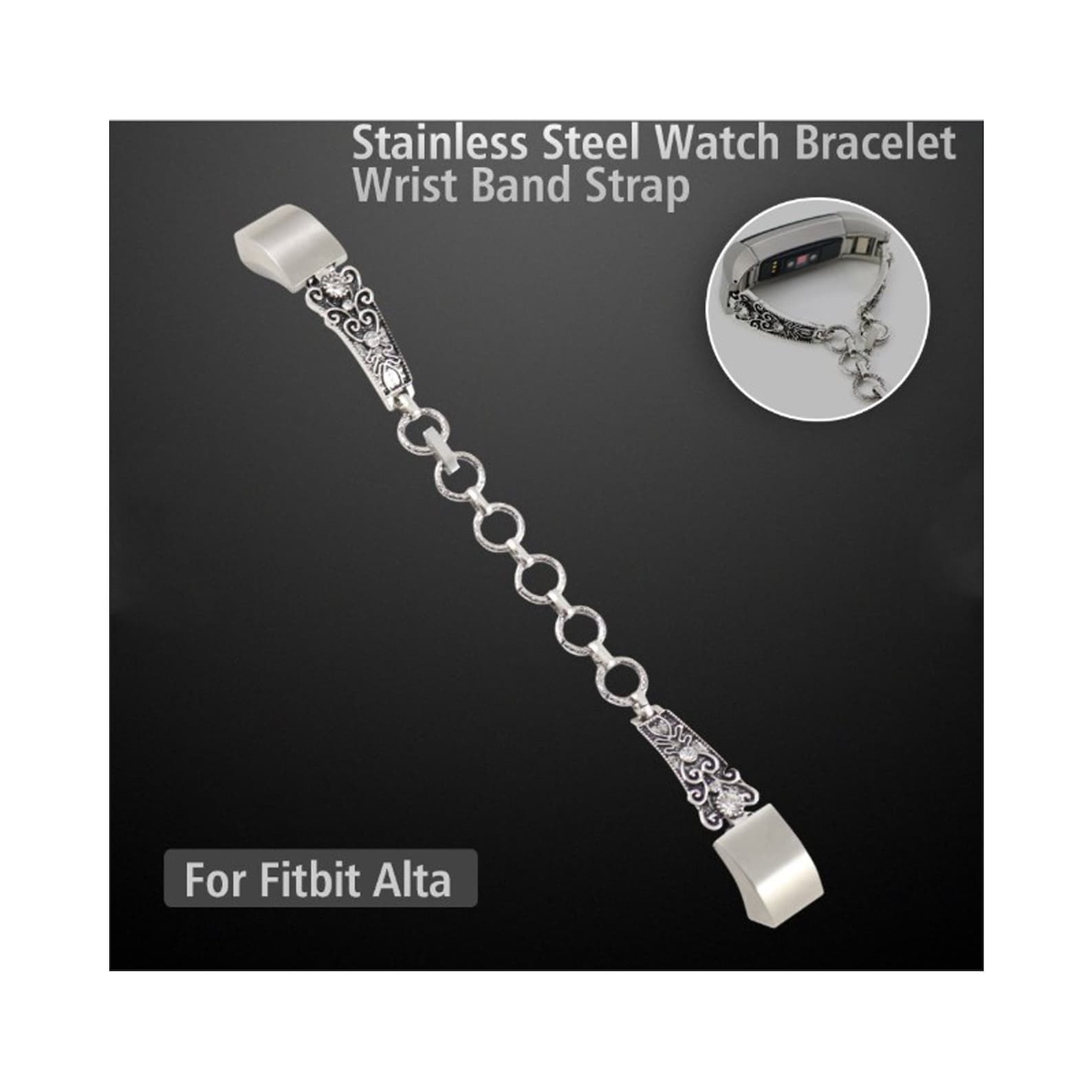 Fitbit Alta Bands for Women Fitbit Alta Silver Fitbit Alta Hr - Etsy
