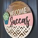 Welcome Succas Sign, Welcome Sign, Boho Door Decor, Succulent Porch ...