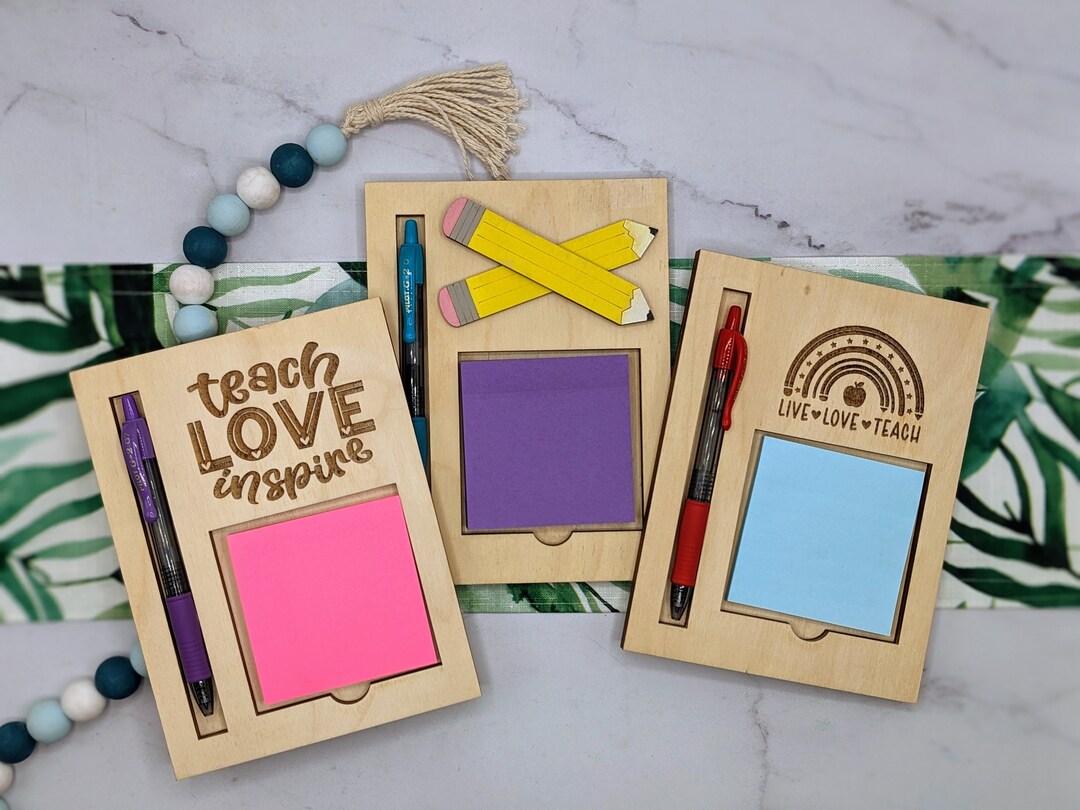 Sticky Notepad Holder, Teacher Appreciation Week, Personalized End of ...