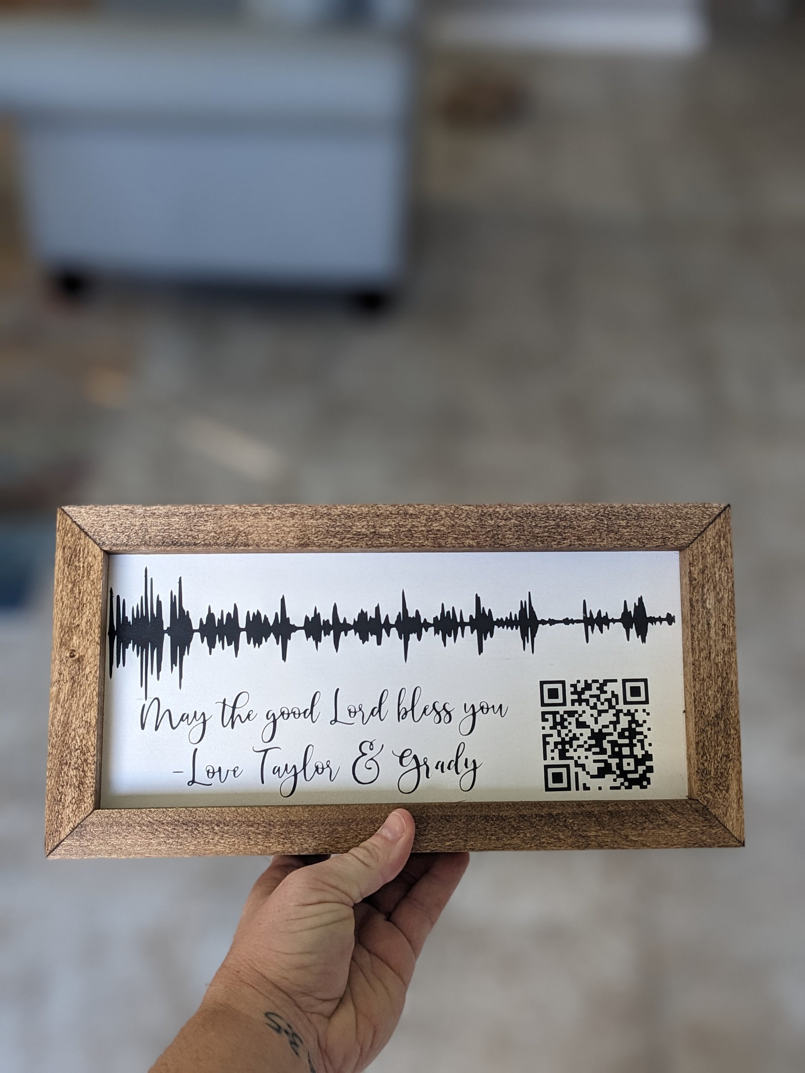 Memorial Voice Message Sign, Scan to Hear Their Voice, QR Code ...