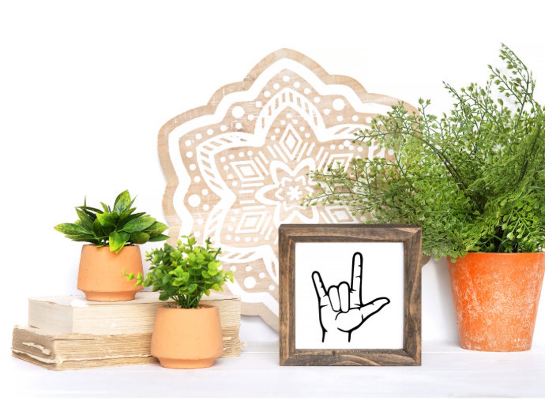 ASL I Love You Sign, Asl Gifts, I Love You Sign, Mother's Day Gift ...