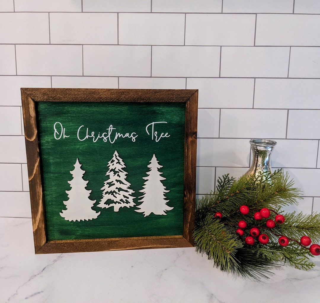 Oh Christmas Tree Sign, Christmas Home Decor, Christmas Decor, Gift for ...