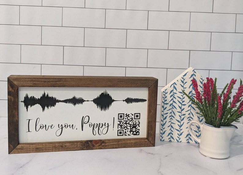 Memorial Voice Message Sign, Scan to Hear Their Voice, QR Code ...