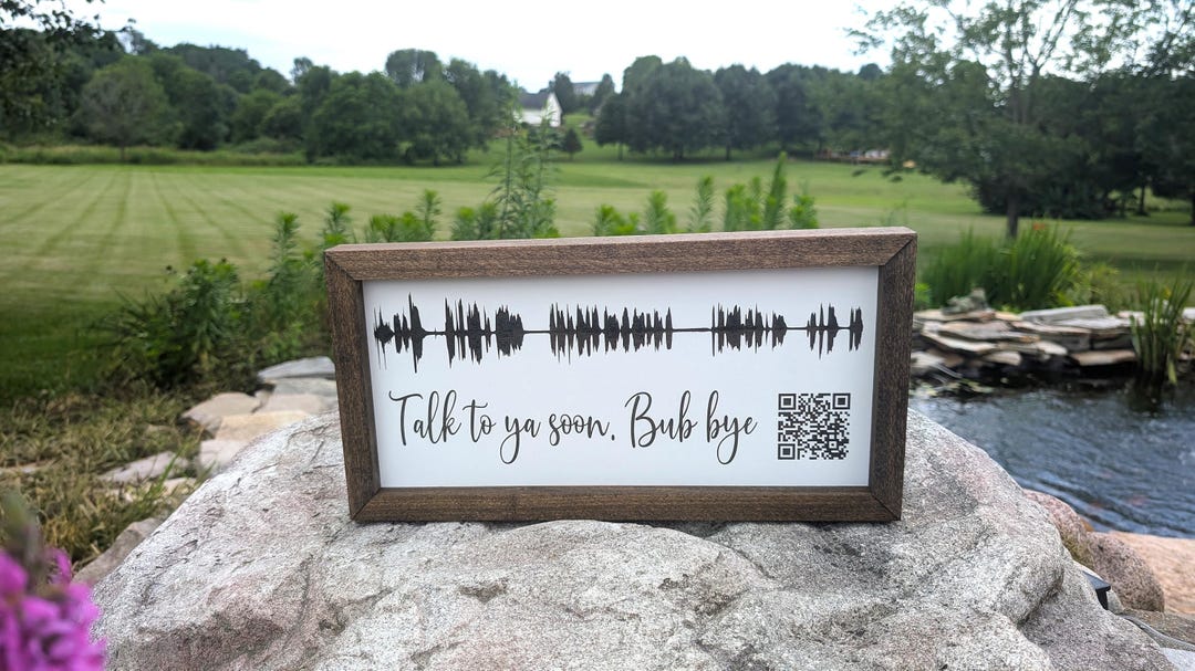 Memorial Voice Message Sign, Scan to Hear Their Voice, QR Code ...