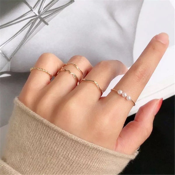 Stackable Ring Set - Etsy Canada