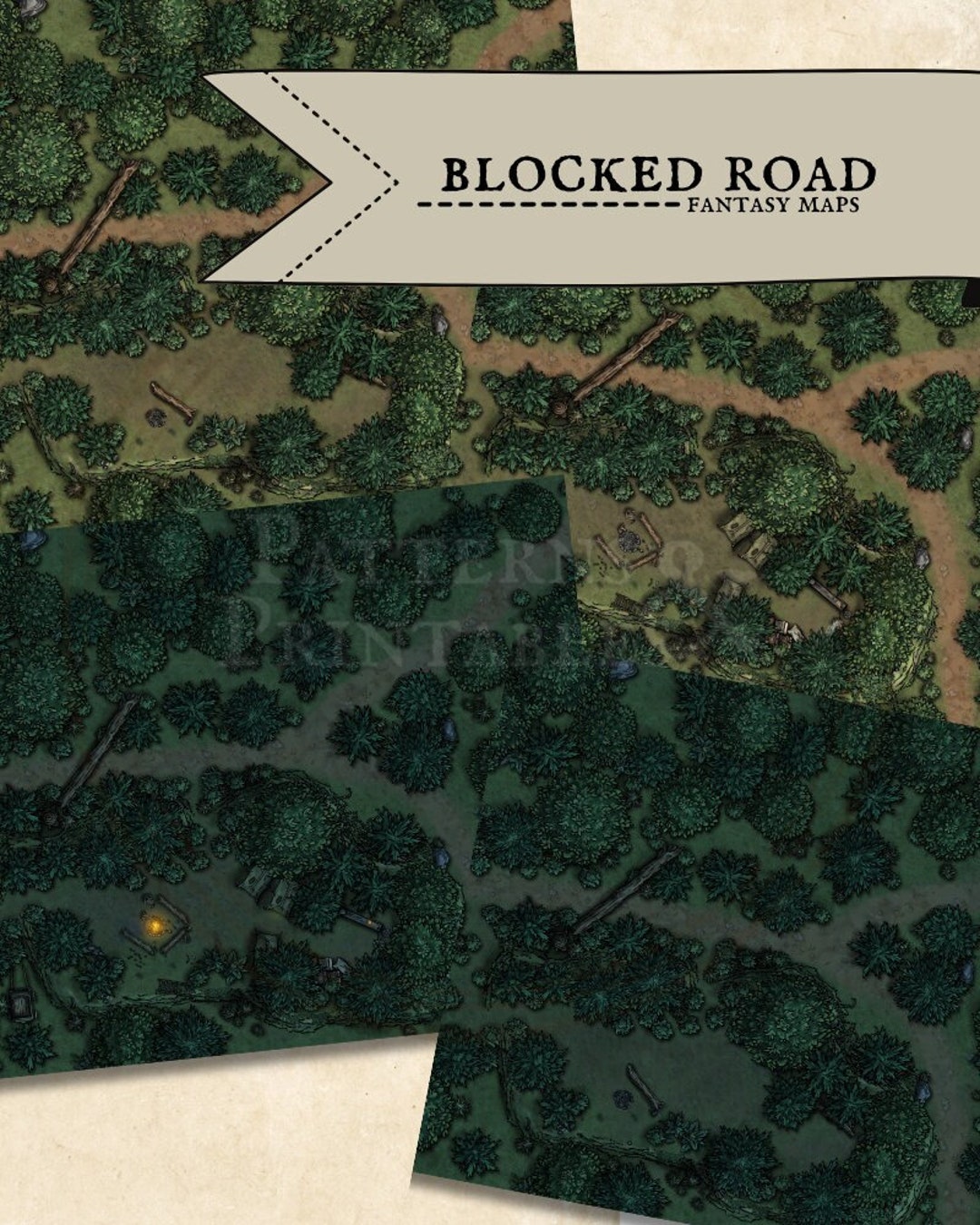Fantasy Maps; Blocked Road - Etsy