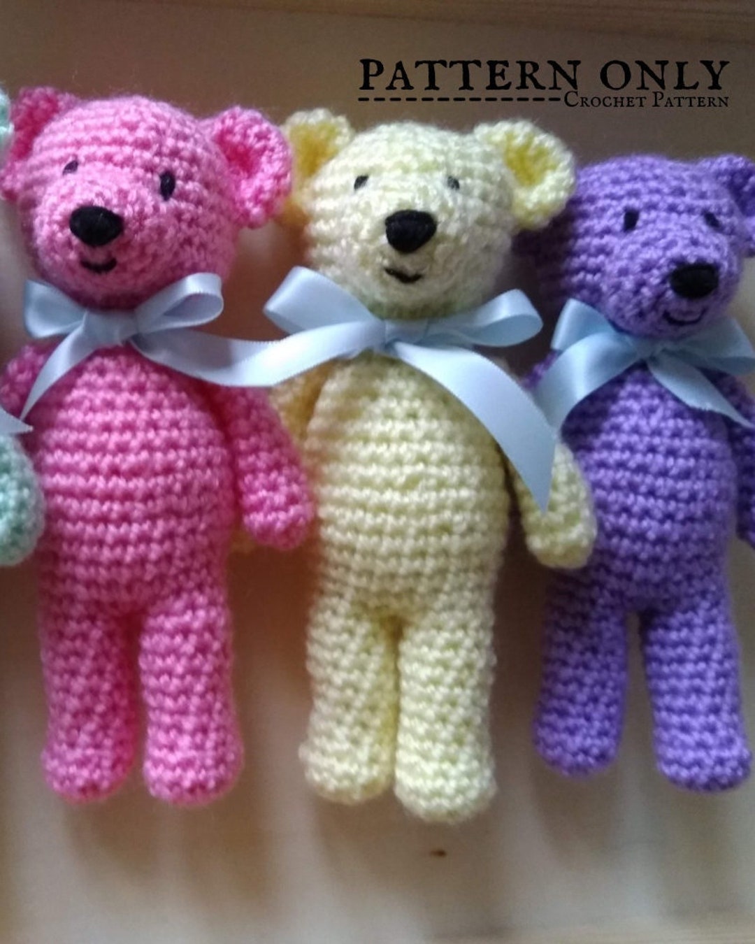 Small Crochet Bear Pattern - Etsy