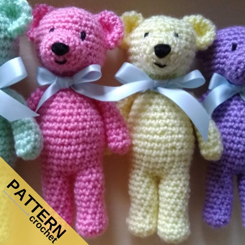 Small Crochet Bear Pattern - Etsy