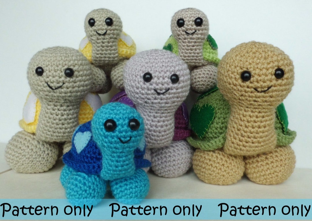 Tortoise Crochet Patterns, 2 in 1 - Etsy