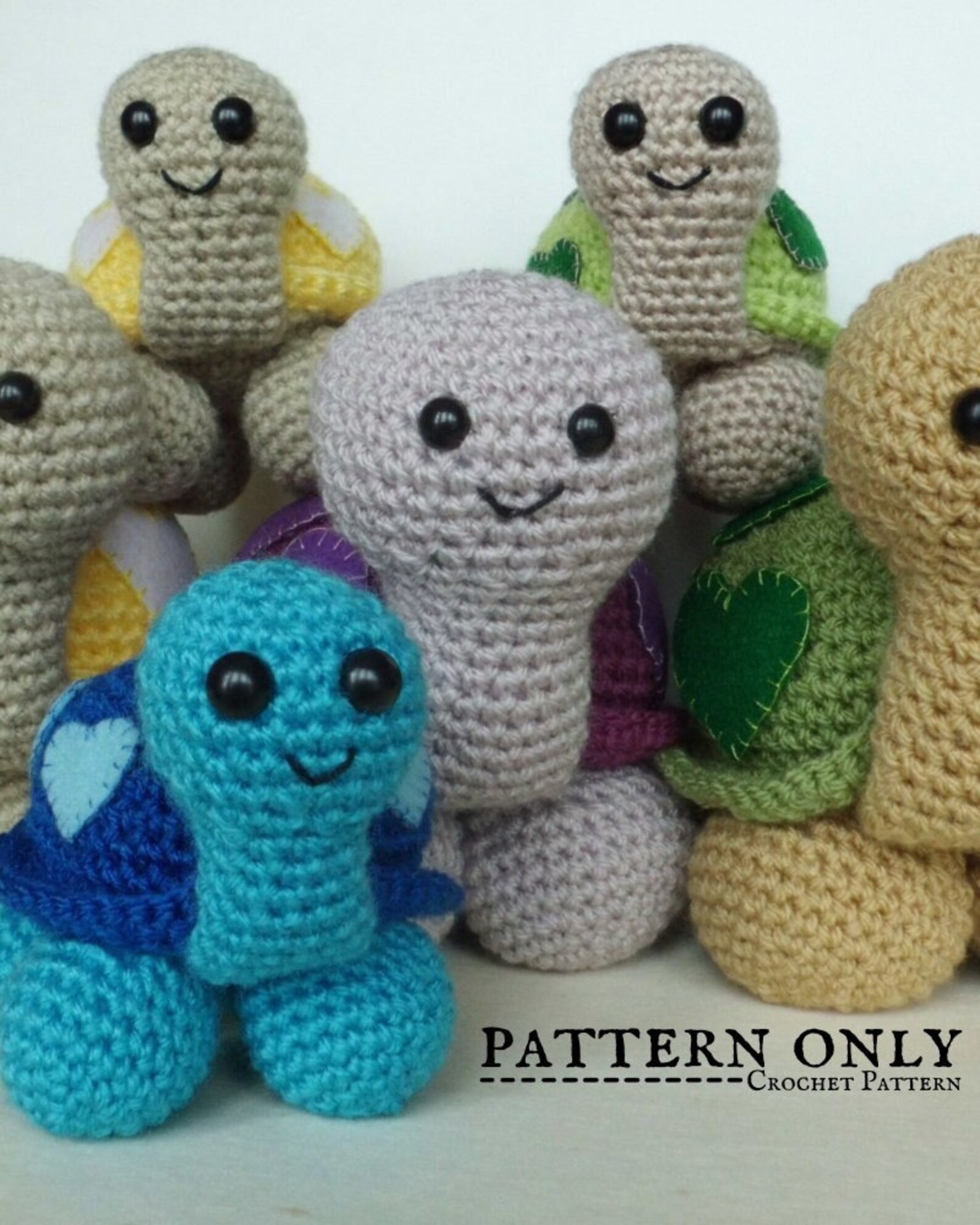 Tortoise Crochet Patterns, 2 in 1 - Etsy